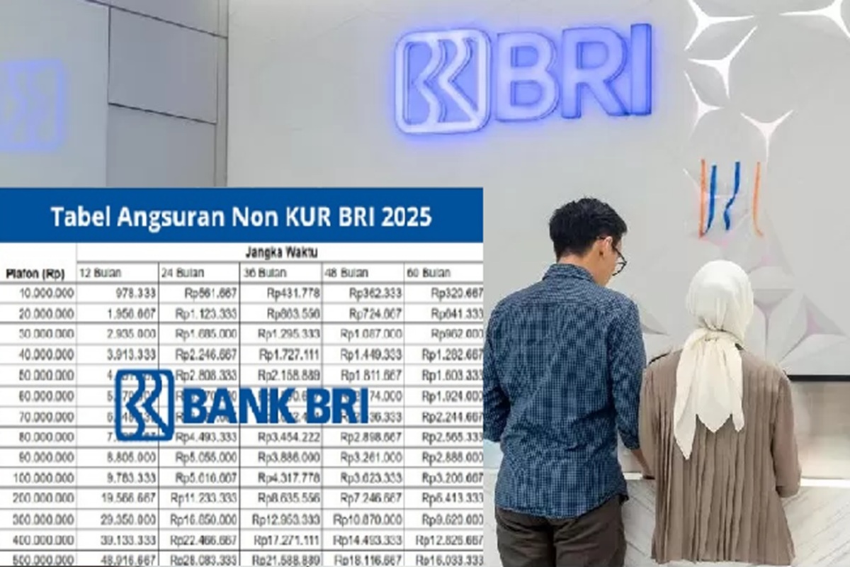 Update Tabel Pinjaman BRI Non KUR 2025: Angsuran Super Ringan, Plafon Besar, Tenor Bisa Sampai 5 ...
