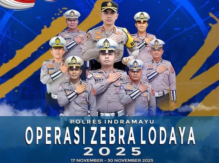 Operasi Zebra Lodaya 2025, Satlantas Polres Indramayu Imbau Warga Tertib Berlalu Lintas