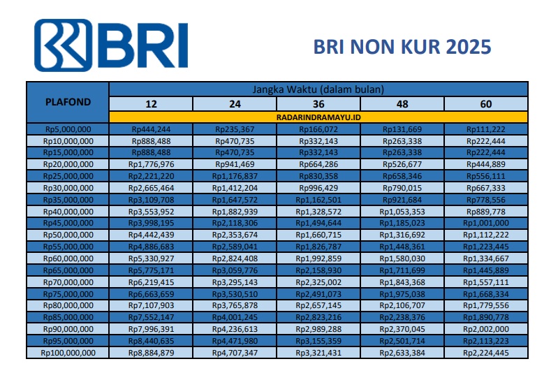 Butuh Dana Konsumtif? Coba Ajukan Pinjaman Non KUR BRI 2025 Plafon ...